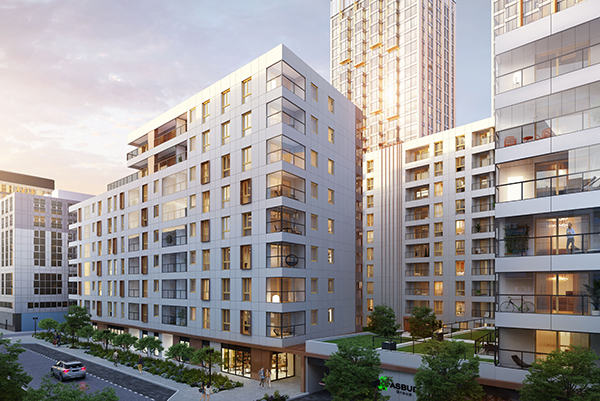 Towarowa Square - trzy apartamentowce od Asbud Group w Warszawie - KompasInwestycji.pl